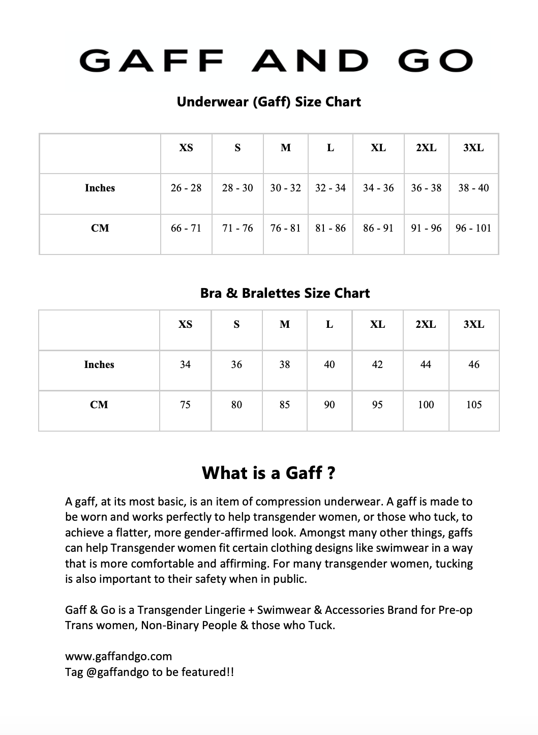 Tucking Gaffs – Pink – Gaff and Go